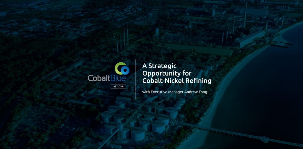 VIDEO: COB Cobalt-Nickel Refinery Strategy with Executive Manager, Dr ...